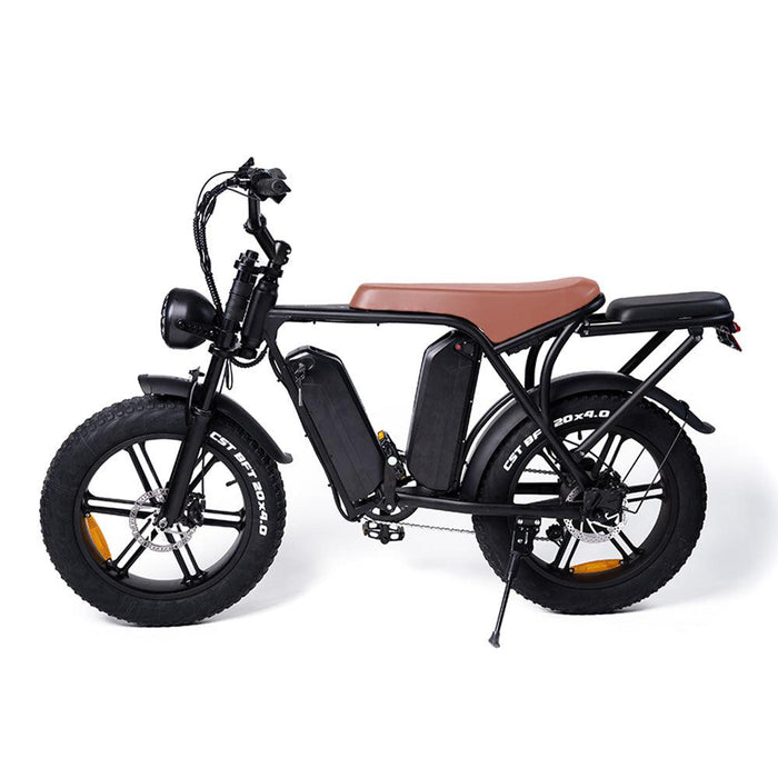 OUXI V8+ Fatbike | Dubbele Accu | Bruin | Inclusief Garantie | 250W | Trapondersteuning ...